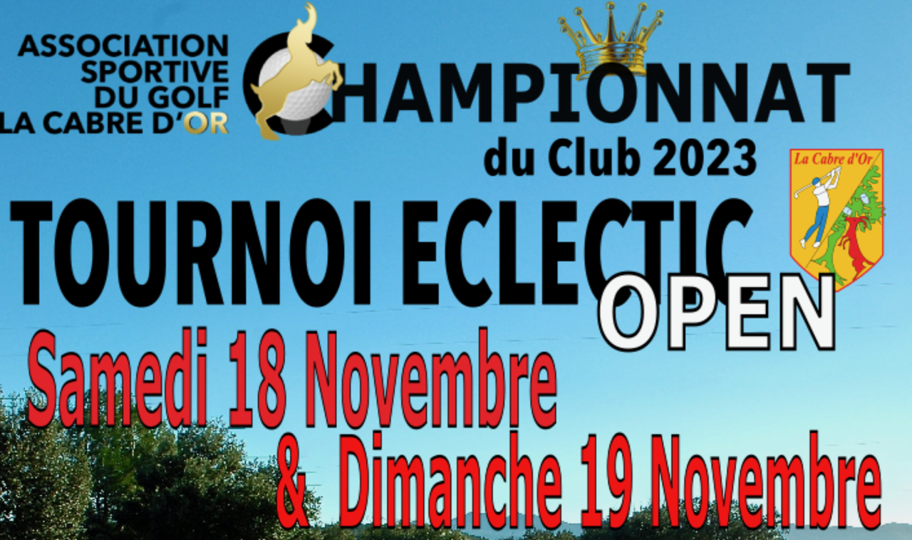 Tournoi Eclectic 2023 – Résultats Définitifs | Golf La Cabre d'Or